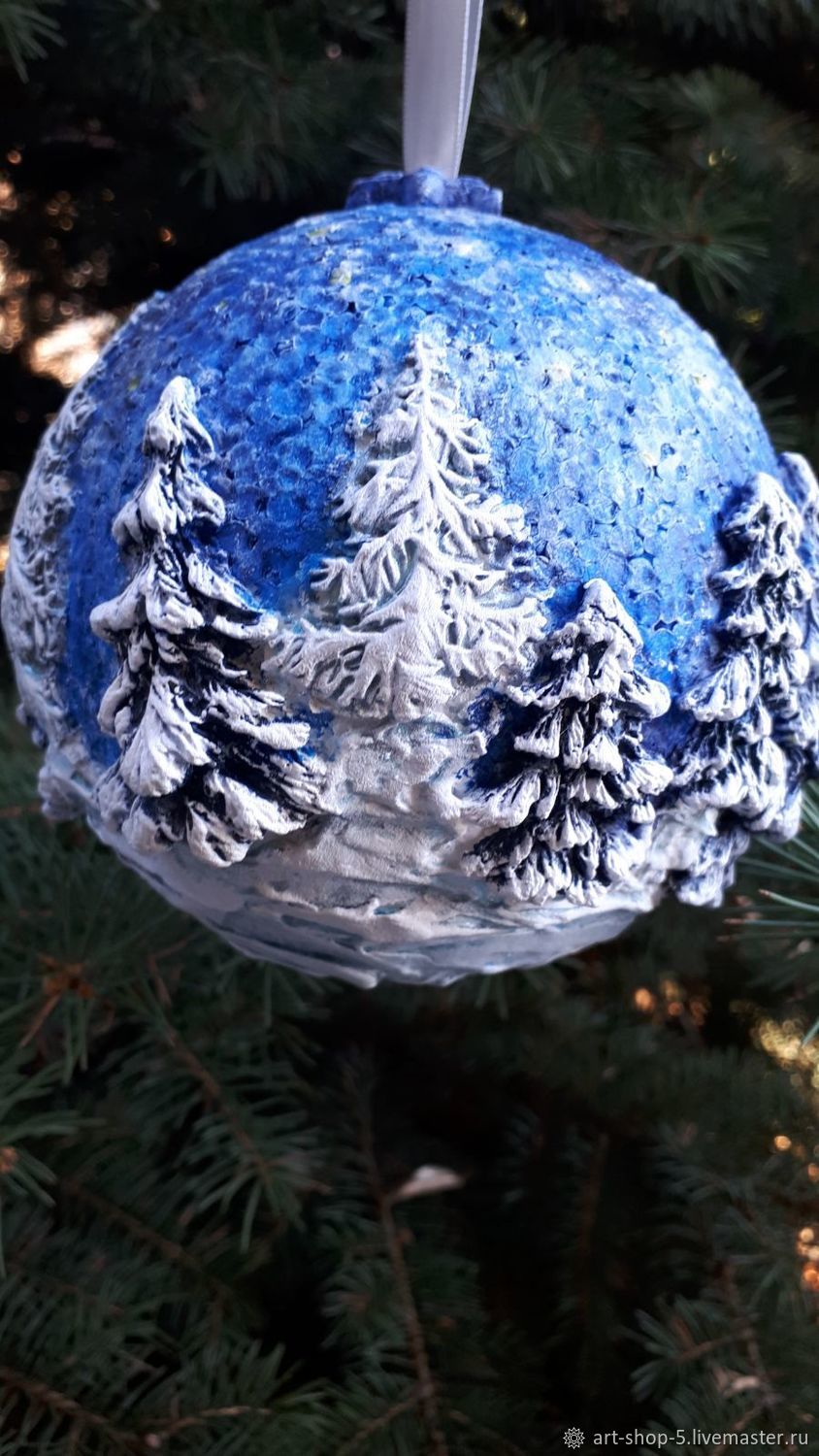 Новогодний шар "Светит месяц..." Елочный шар в интернет-магазине на ...