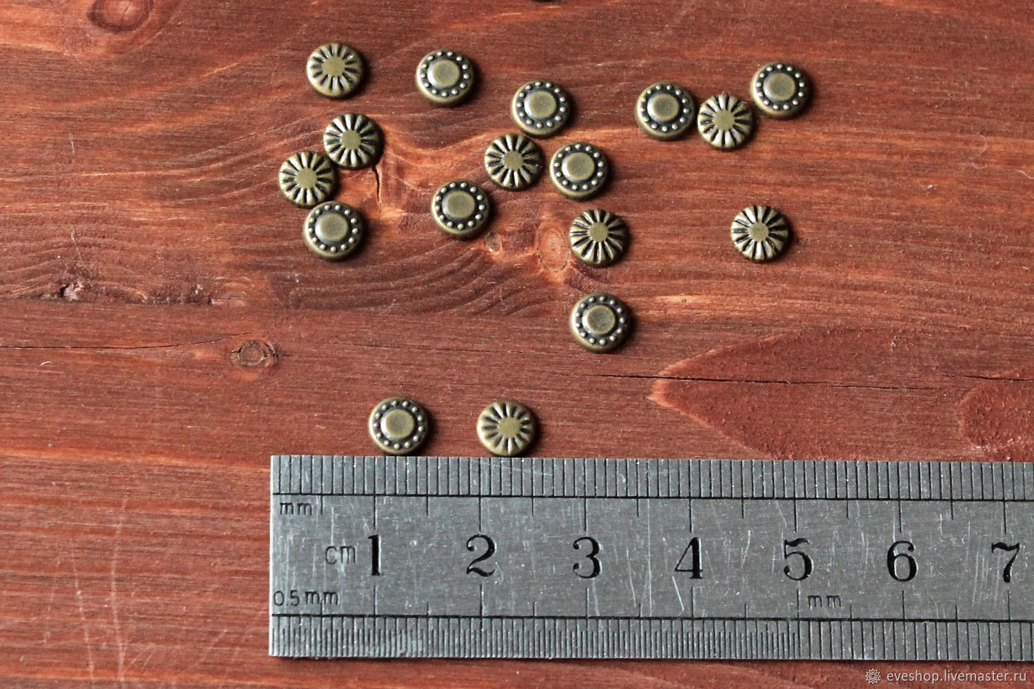 Имитация джинсовых заклепок (лучики) 6 мм – купить на Ярмарке Мастеров ...