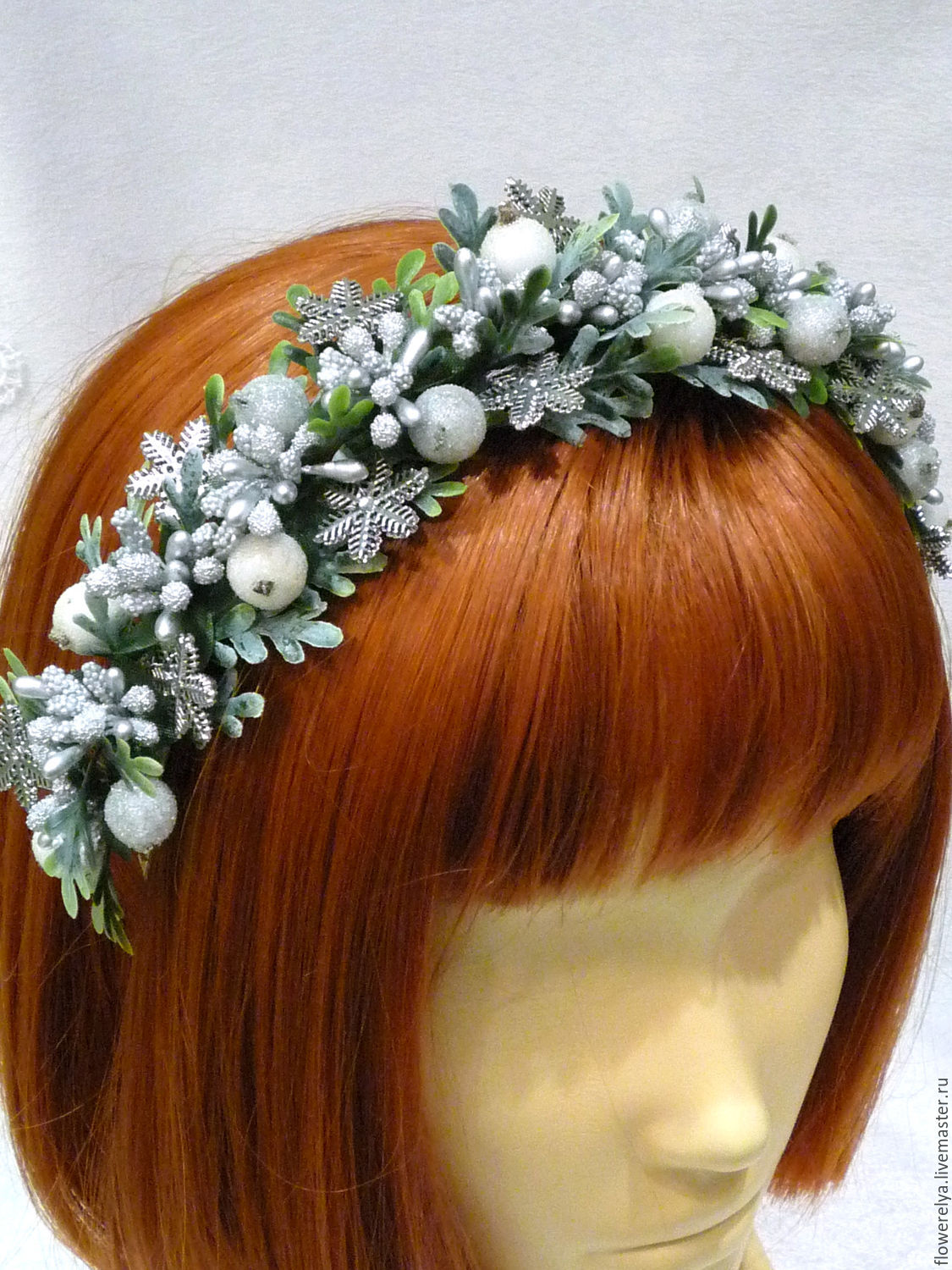 Новогодний ободок для мамы и дочки – заказать на Ярмарке Мастеров ...