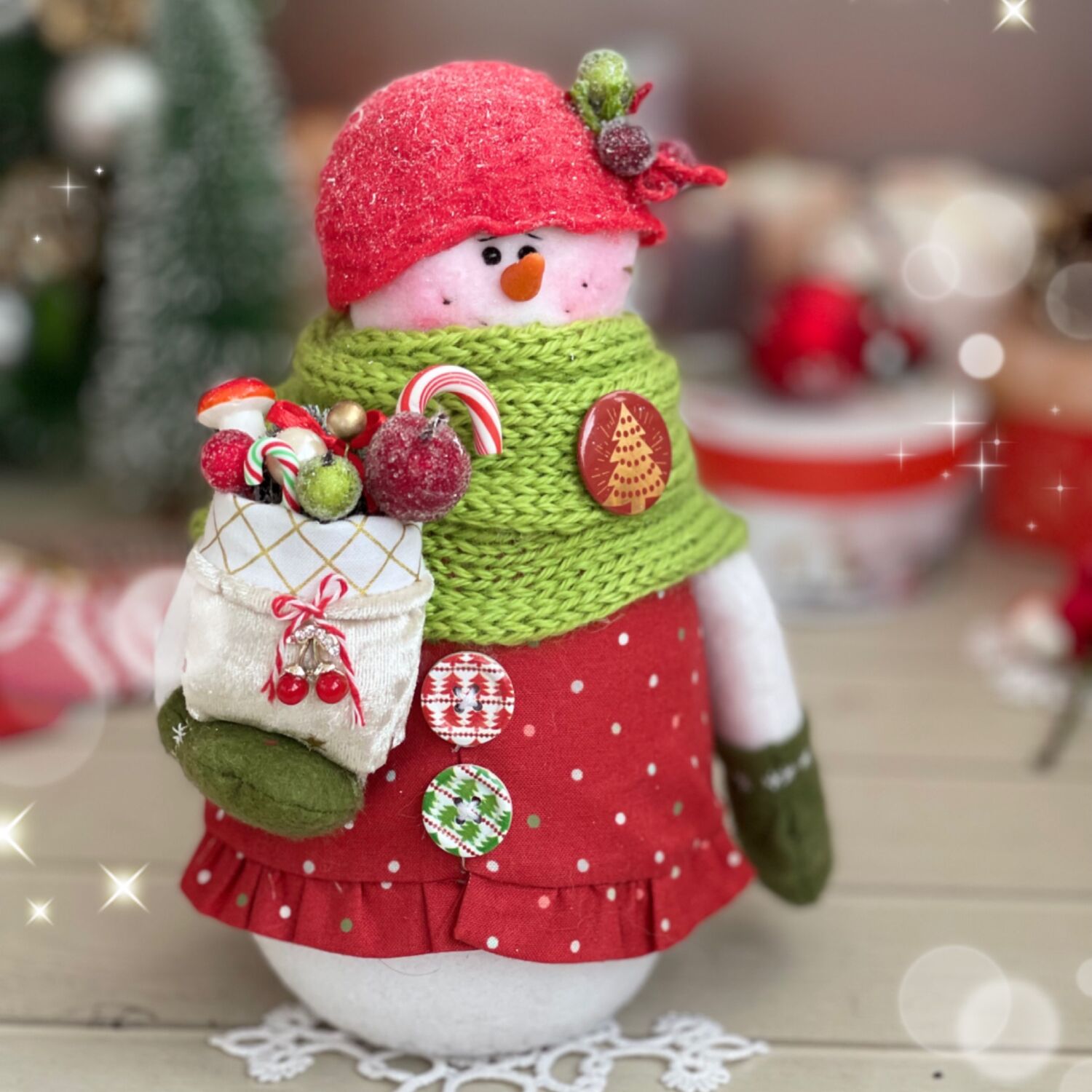 Новогодний декор Снеговик в интернет-магазине Ярмарка Мастеров по цене ...