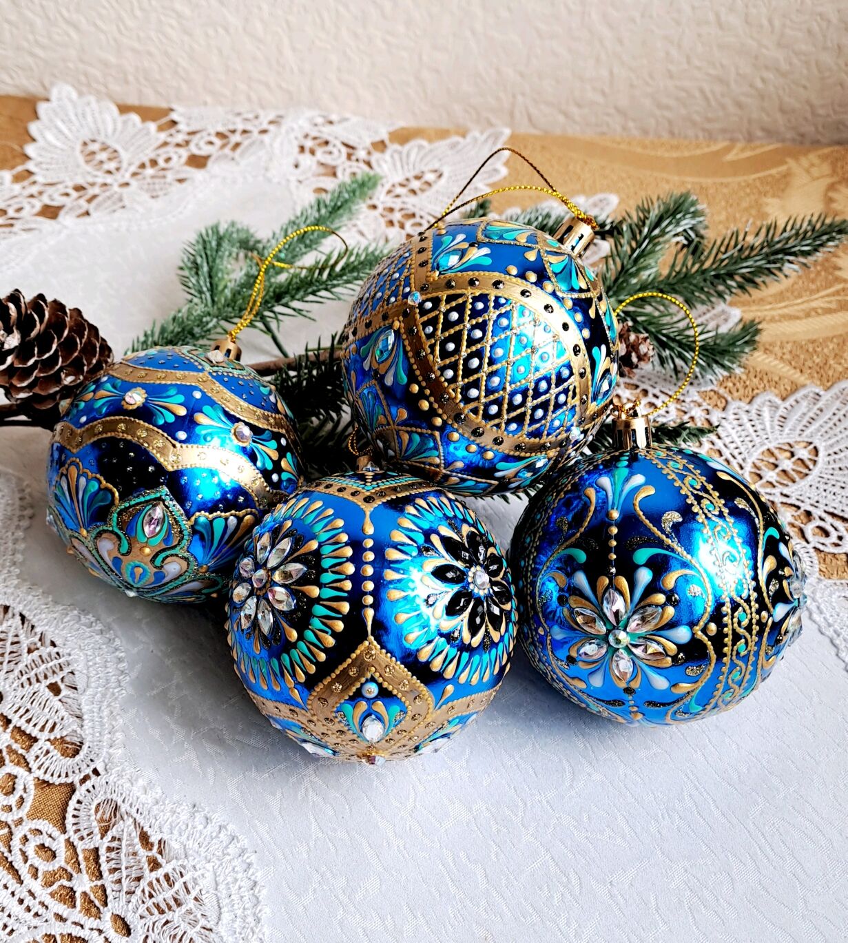 Елочные игрушки: Новогодние украшения – купить онлайн на Ярмарке ...