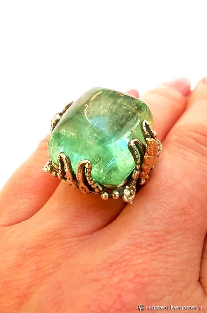 Кольцо"Магия воды"берилл аквамарин,золото 585,серебро 925 – купить на ...
