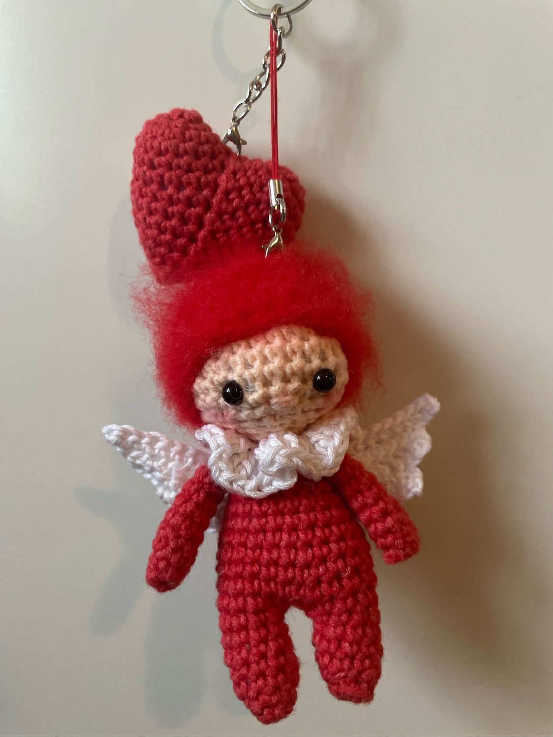 Ангел вязаный, брелок-талисман в интернет-магазине Ярмарка Мастеров по ...