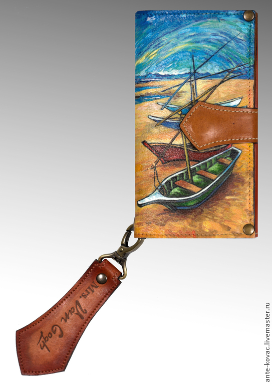 Портмоне "Рыбачьи лодки" – заказать на Ярмарке Мастеров – 50F2ZRU ...