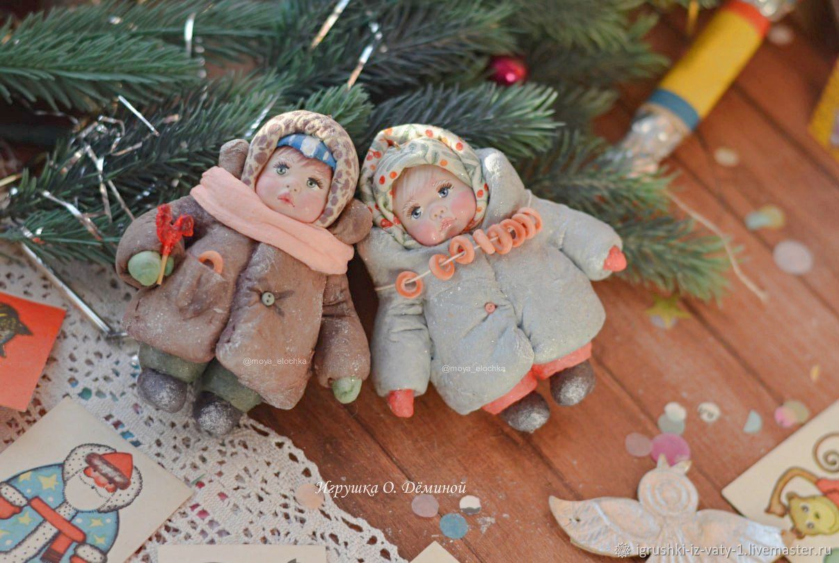 Игрушки из ваты. Новый год 2025. ретроигрушки в интернет-магазине Ярмарка Мастеров по цене 4800 ...