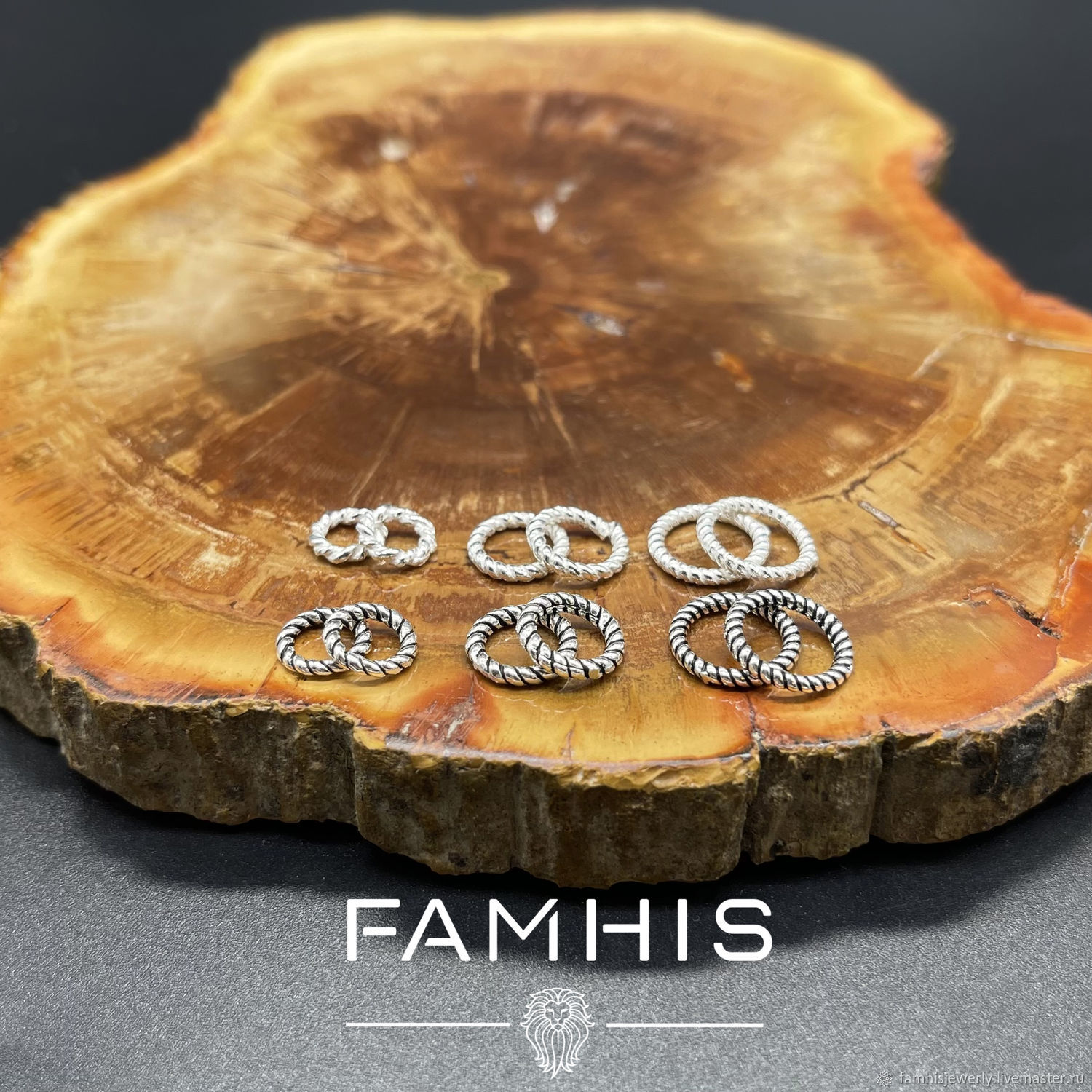 Рондель из серебра S925 7-11 мм купить в интернет-магазине Ярмарка Мастеров по цене 90 ...