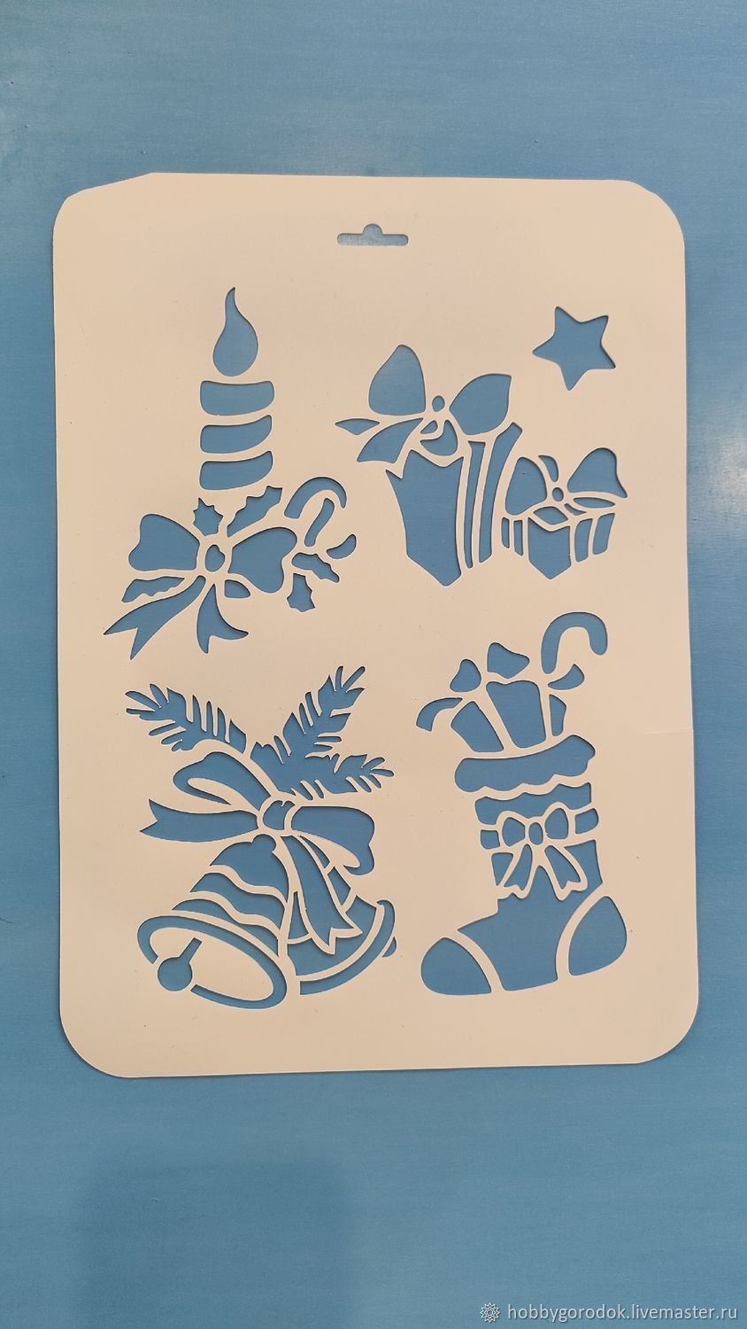 Трафарет многоразовый Новогодний в интернет-магазине Ярмарка Мастеров ...