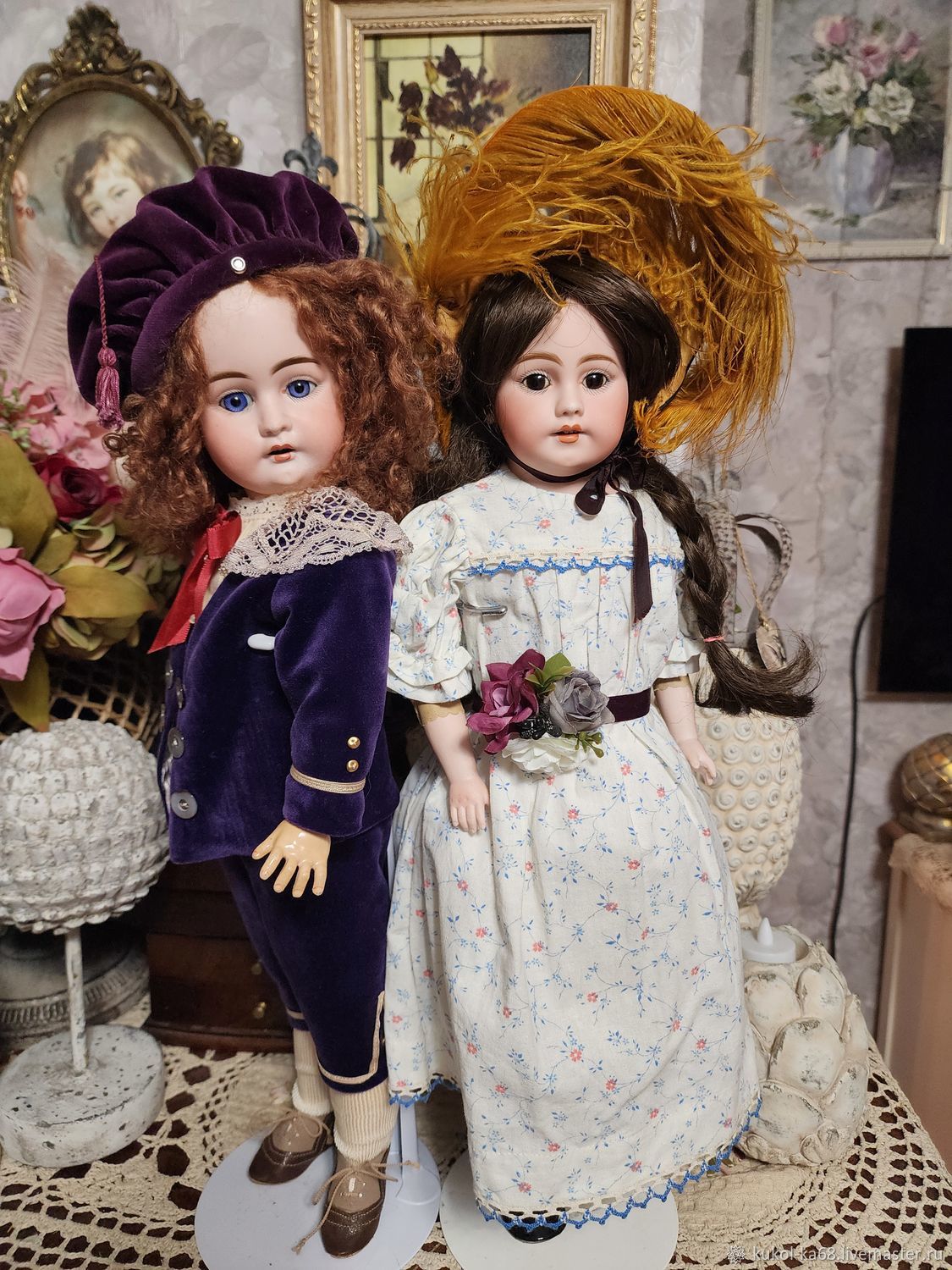 Винтаж: Куклы винтажные: Антикварная кукла Louis Wolf, 49 см купить в ...