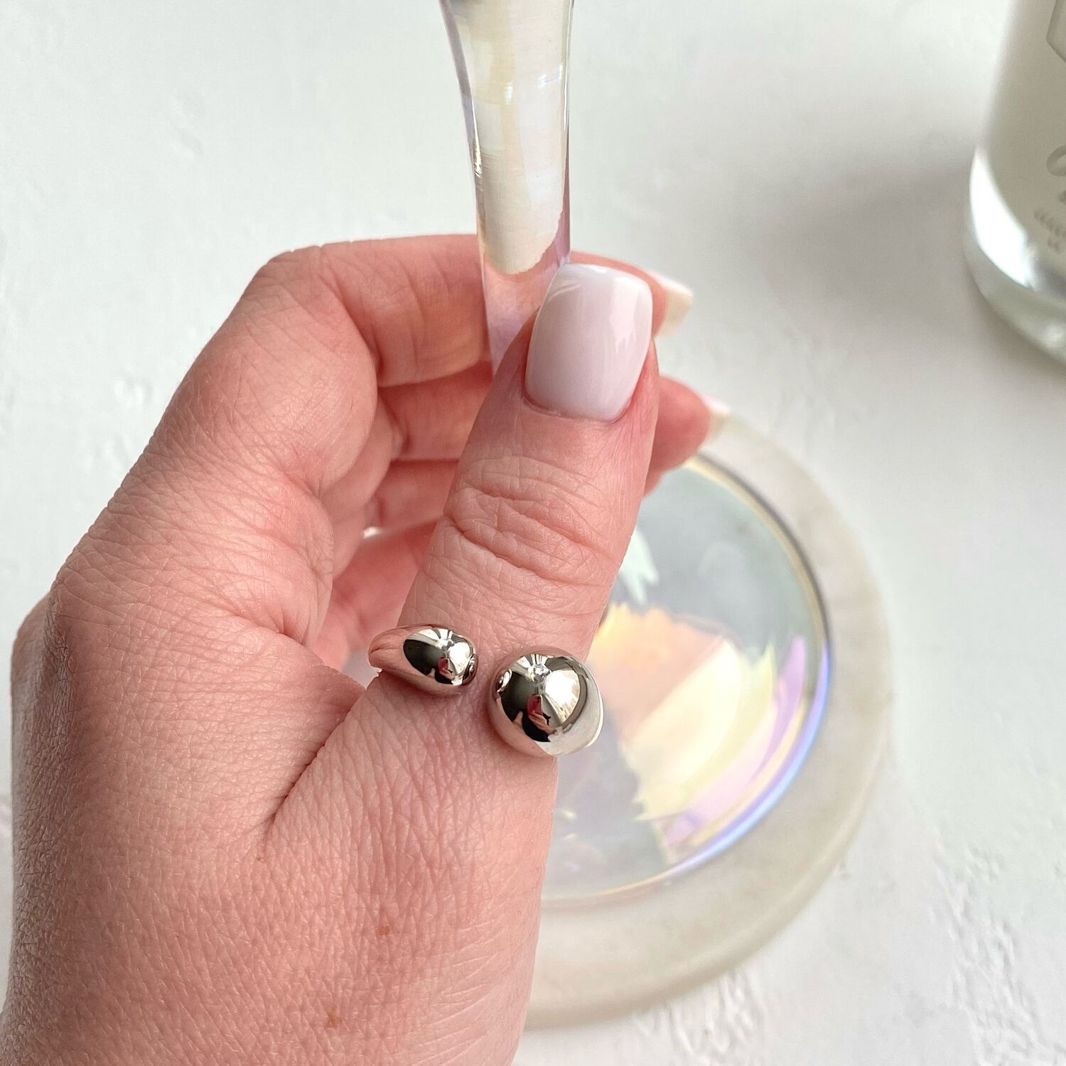 Кольцо «Сферы», родиевое покрытие купить в интернет-магазине Ярмарка ...