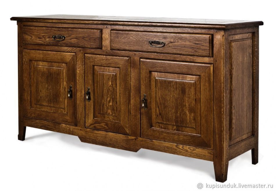 Комод трехдверный массив дуба 1500x460x820 в интернет-магазине на ...