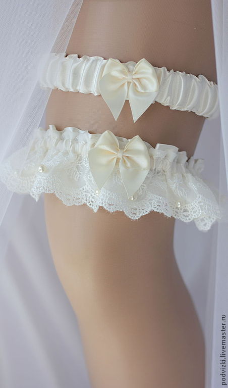 Подвязка для невесты . Комплект "Вера" в интернет-магазине на Ярмарке Мастеров | Подвязки ...