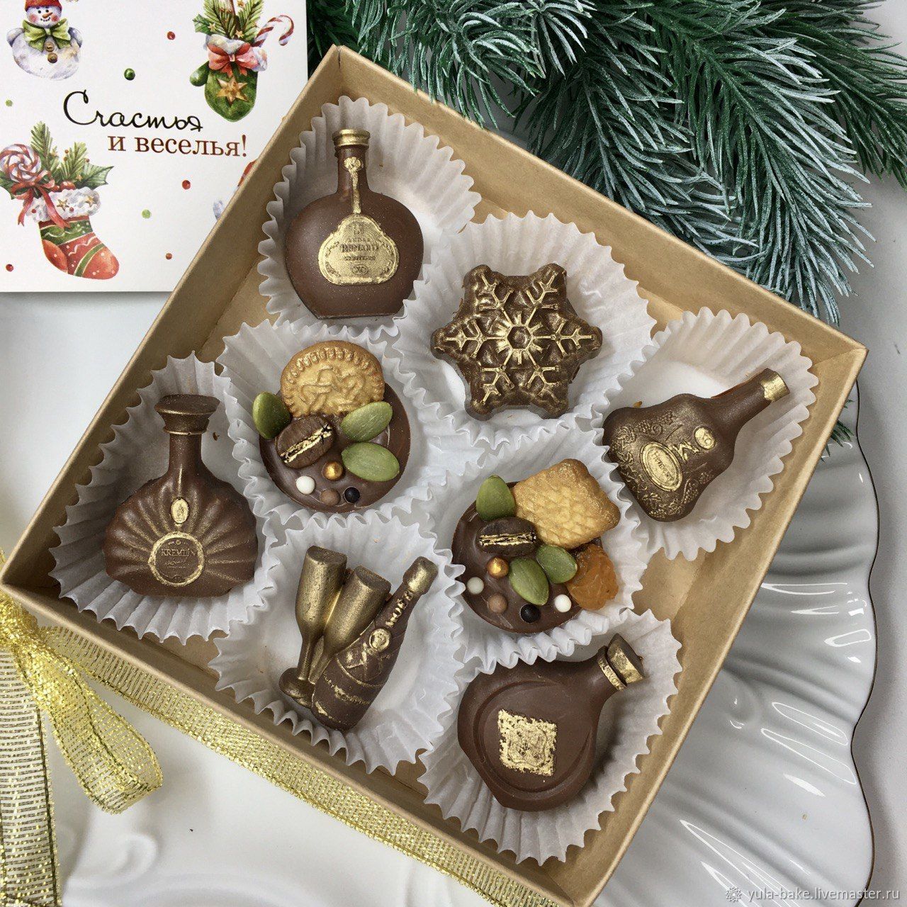 Конфеты ручной работы Виски и кофе. Новогодний сладкий подарок купить в ...