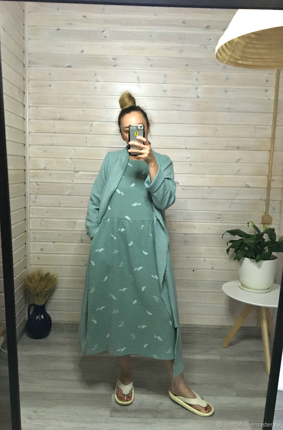 Комплект из муслина эвкалипт, одежда 100%хлопок, костюм из хлопка ...