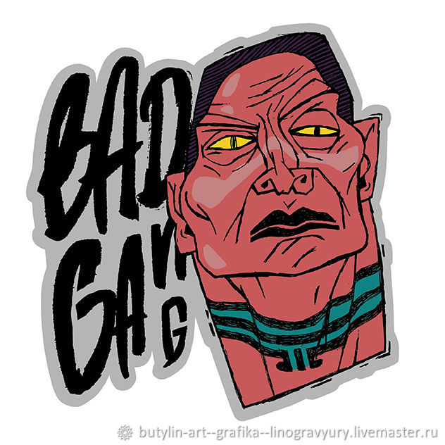 Наклейки "bad gang sticker pack" в интернет-магазине Ярмарка Мастеров ...