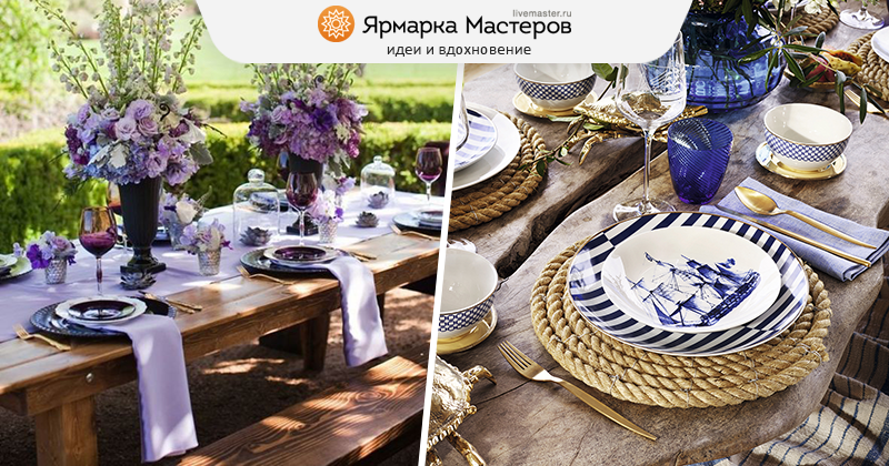 Идеи для сервировки летнего стола