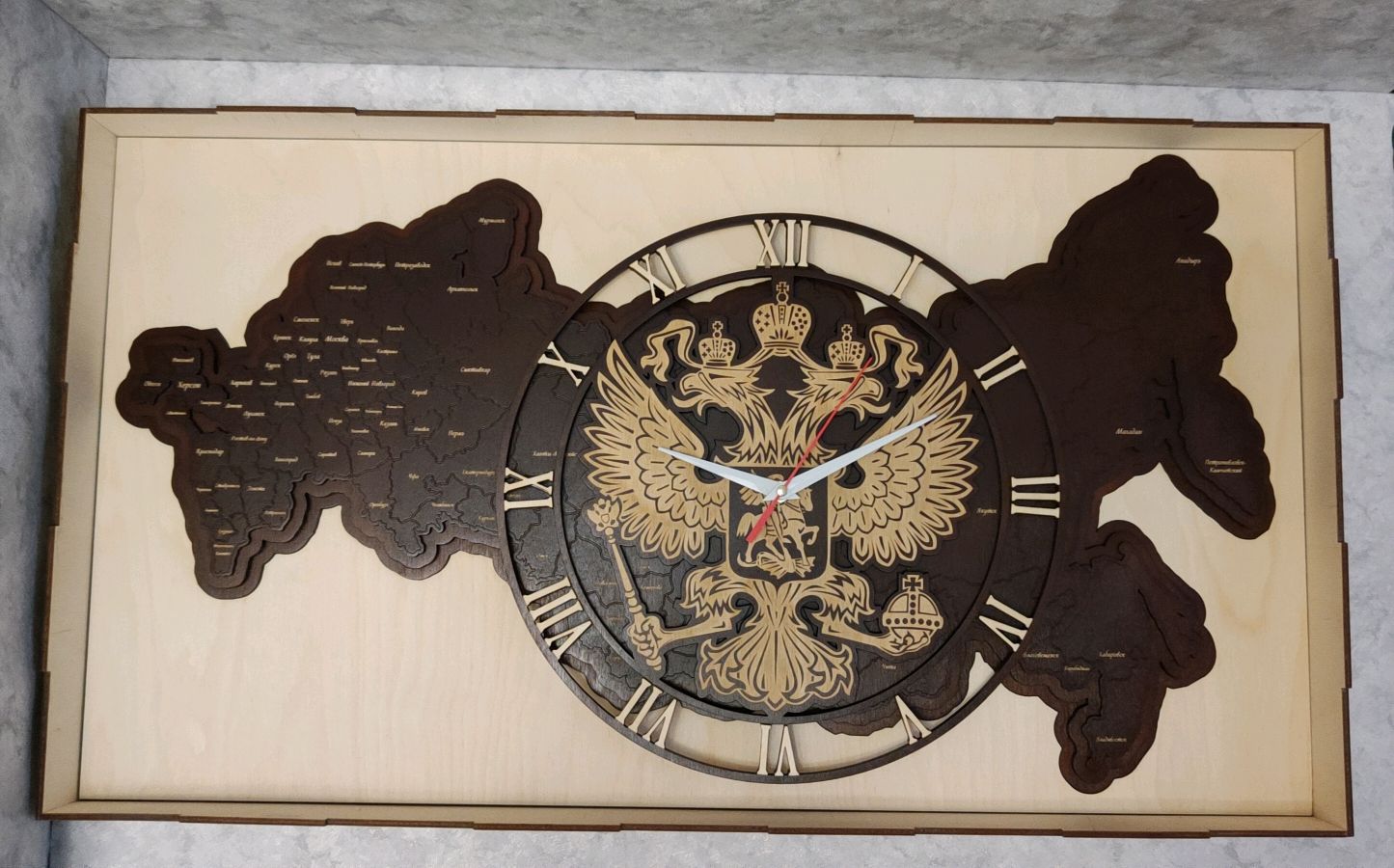 Настенные часы из дерева – заказать на Ярмарке Мастеров – SGCDCRU ...