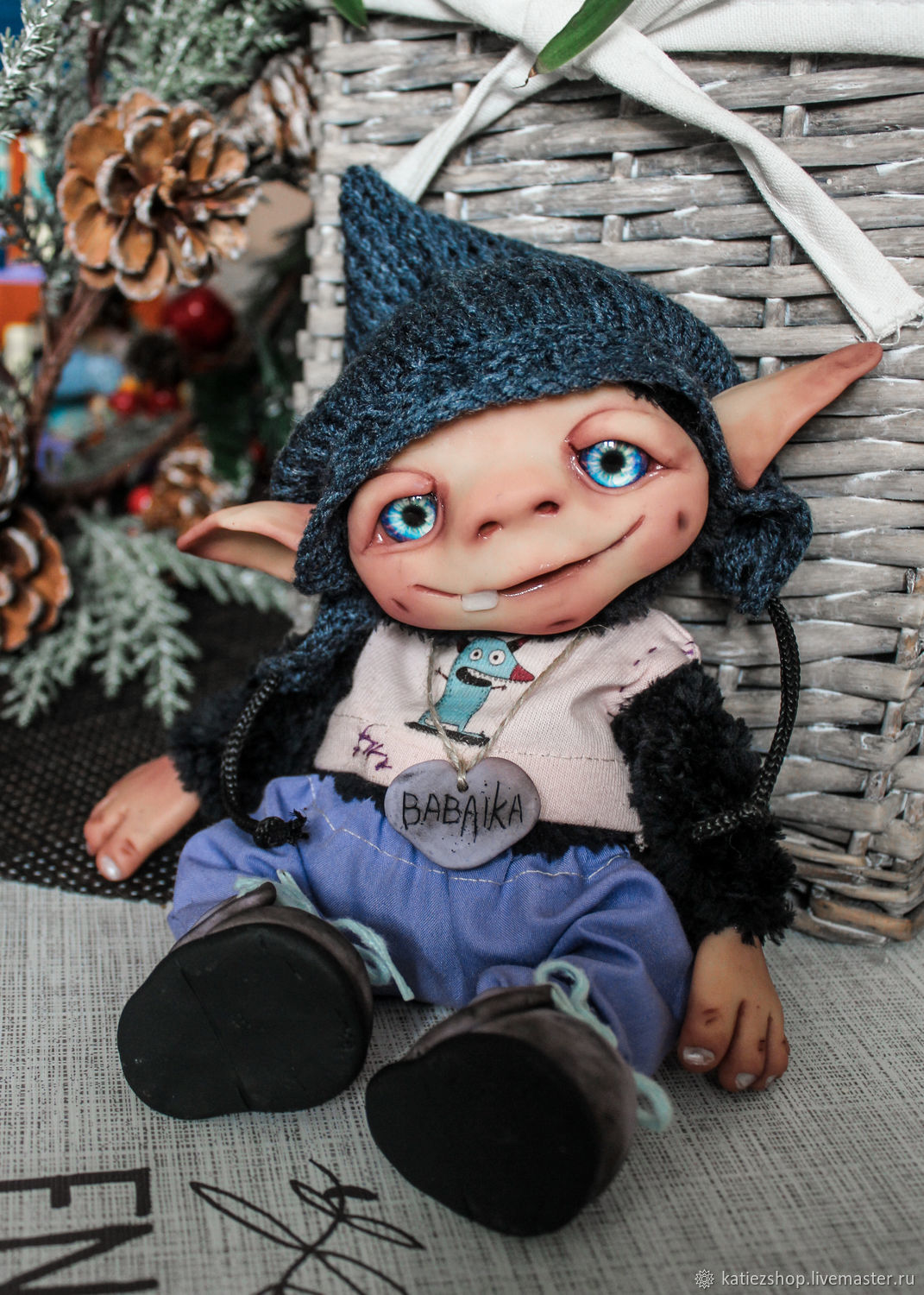 Тролль Babaika – заказать на Ярмарке Мастеров – SGFPURU | Мягкие ...