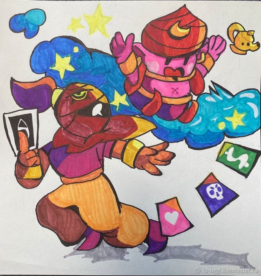 Картины: 13 TARA AND JINNE Brawl stars в интернет-магазине на Ярмарке ...