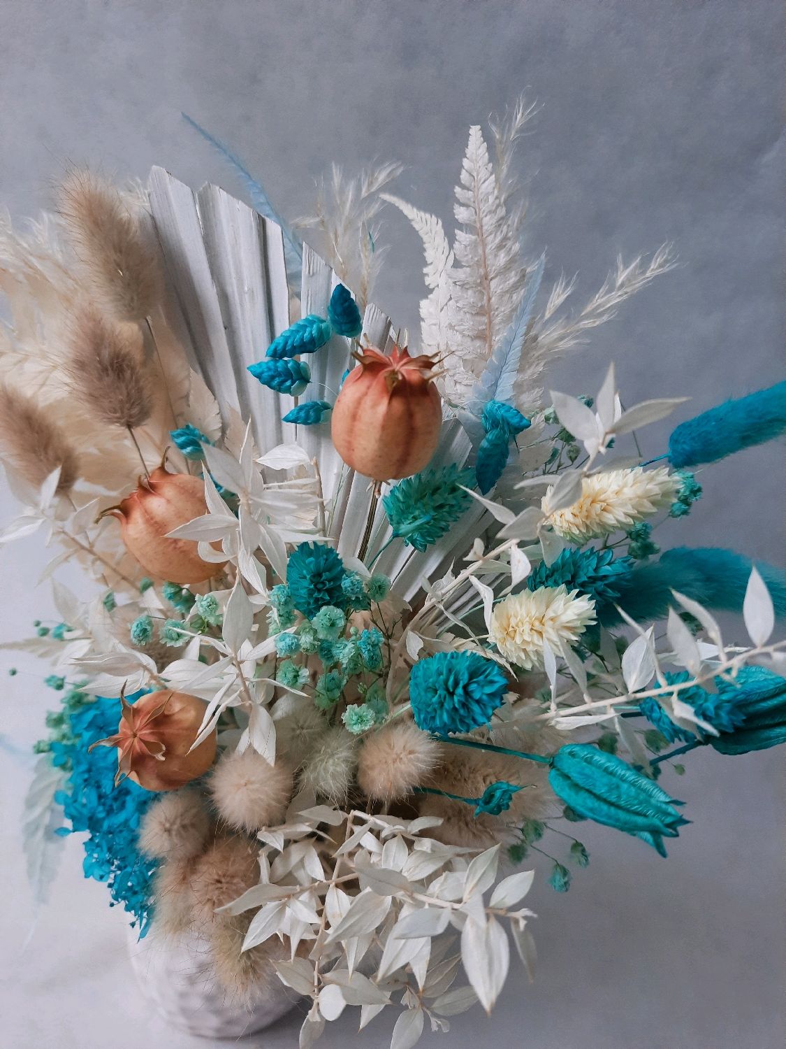 Бело-голубой букет – заказать на Ярмарке Мастеров – UDJG6RU ...