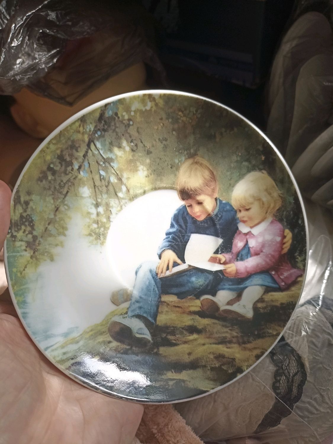 Винтаж: Фарфоровая коллекционная тарелка Donald Zoland Дети в интернет ...