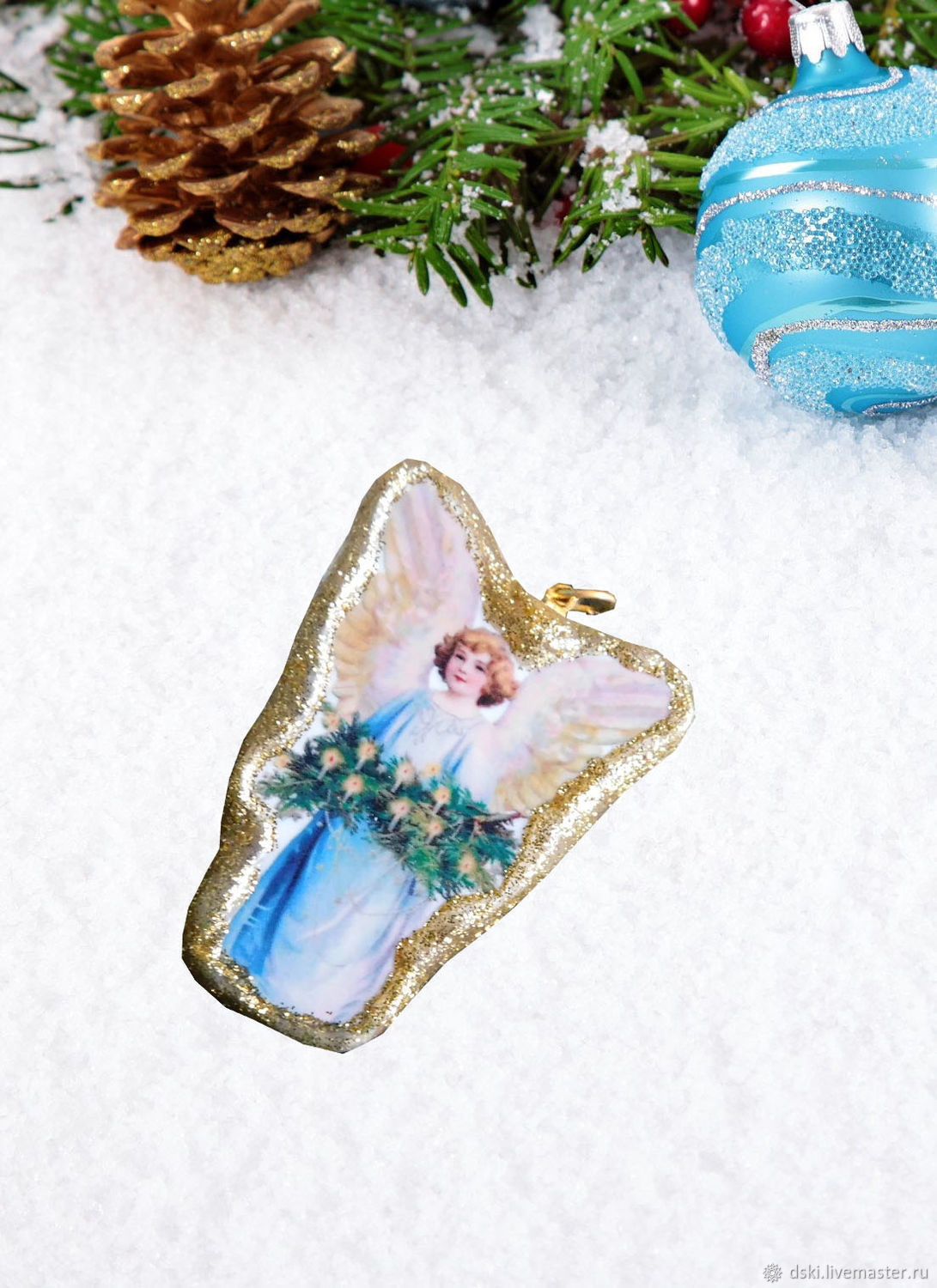 Кулон/подвеска, брелок "Ангел рождества №1" – купить на Ярмарке ...