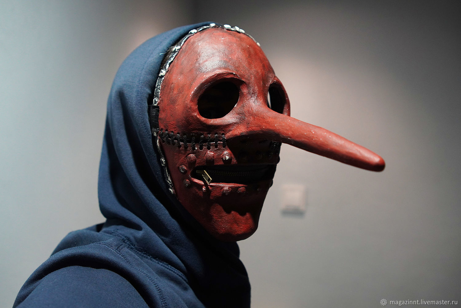 Маска Криса Фена Слипкнот Красная Коллекционная (Chris Fehn mask) Slip ...