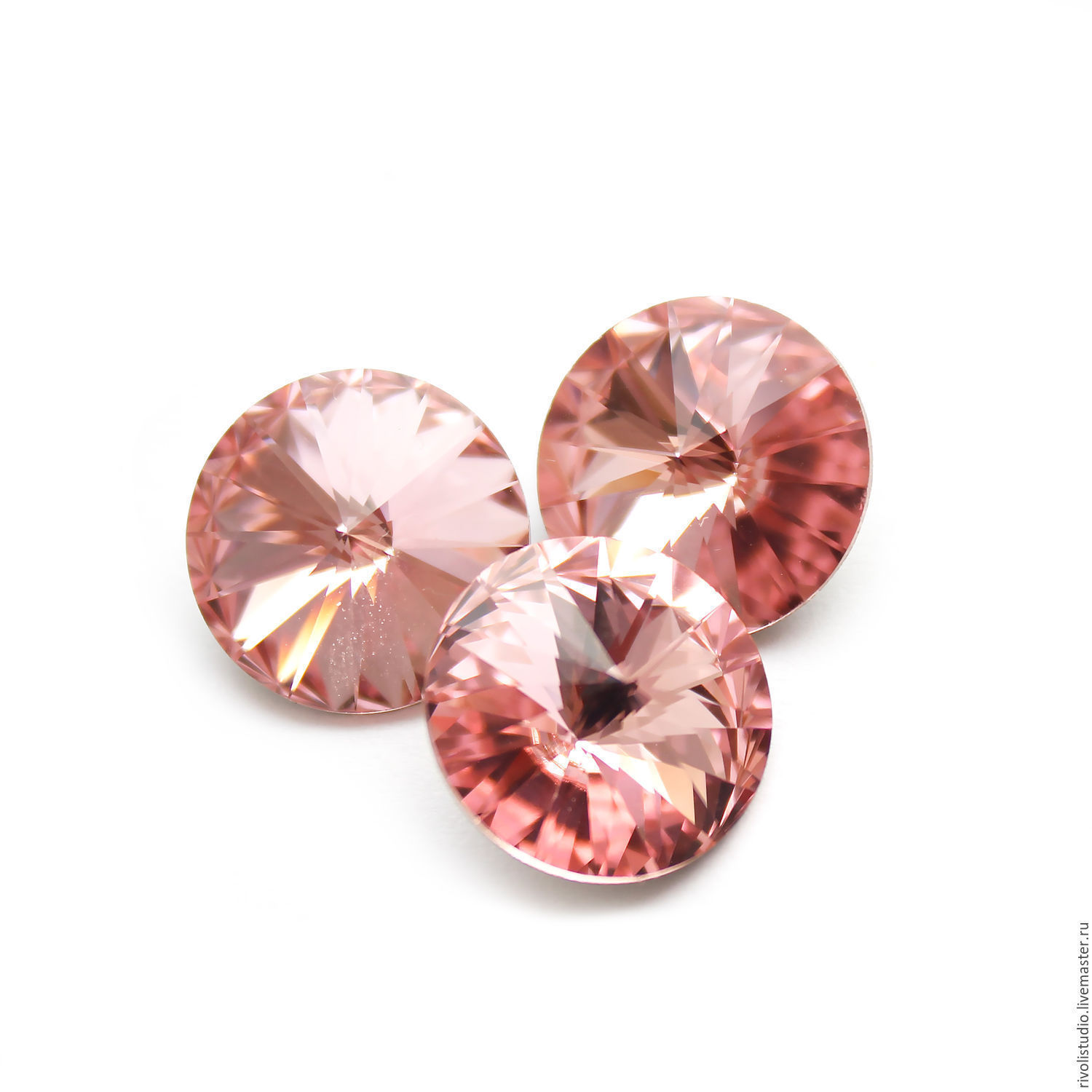 Swarovski Rivoli 10 мм Rose Peach F в интернет-магазине на Ярмарке ...