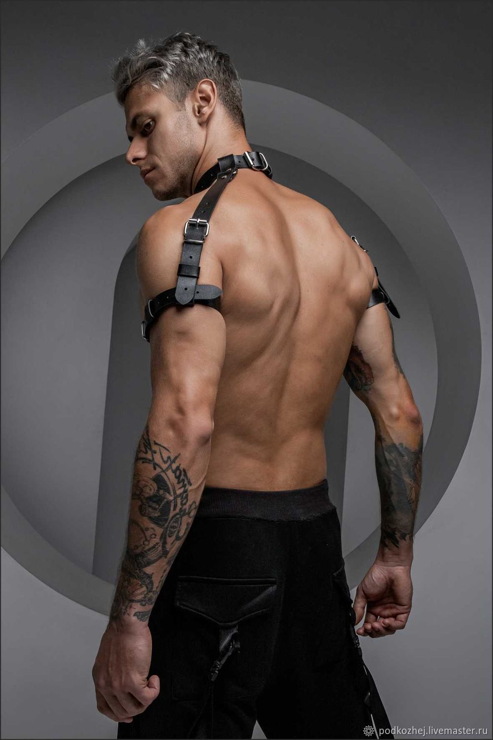 Портупея мужская на тело и одежду "GERKULES" в интернет-магазине Ярмарка Мастеров по цене 1850 ...