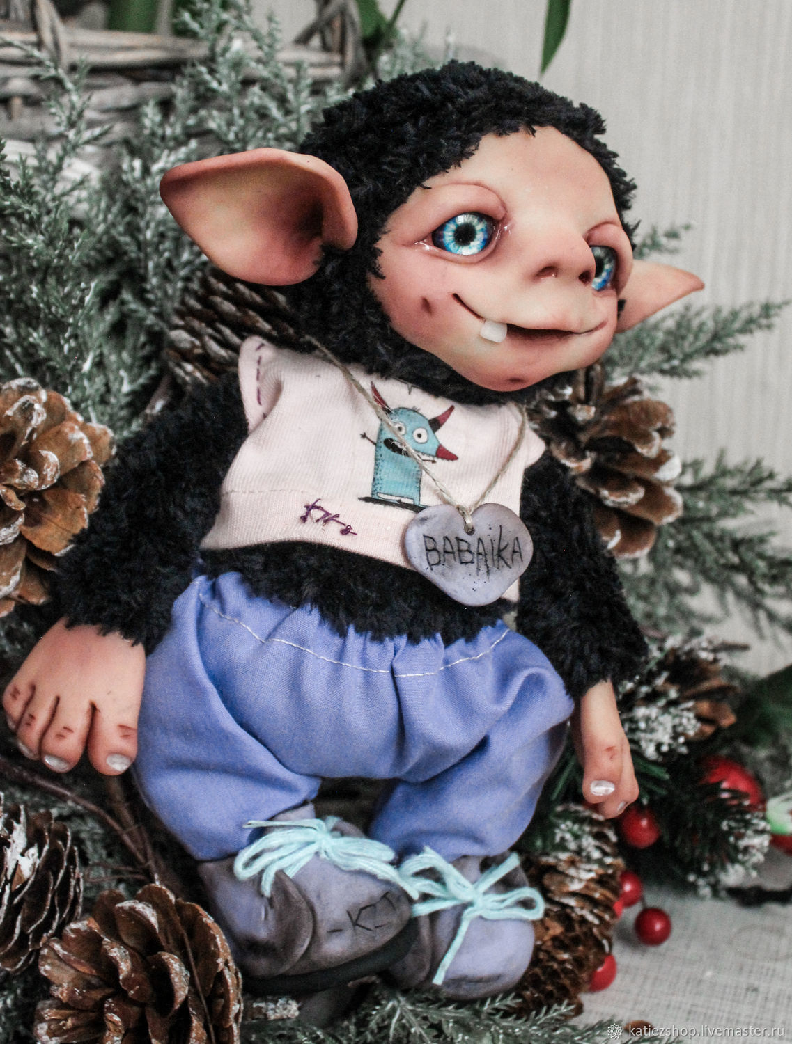 Тролль Babaika – заказать на Ярмарке Мастеров – SGFPURU | Мягкие ...