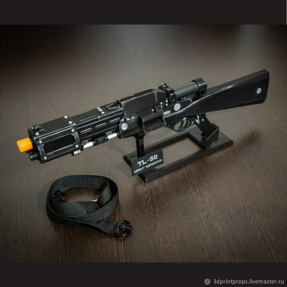 Тяжёлый бластер TL-50 (Heavy Repeater) с подставкой из Star Wars в ...