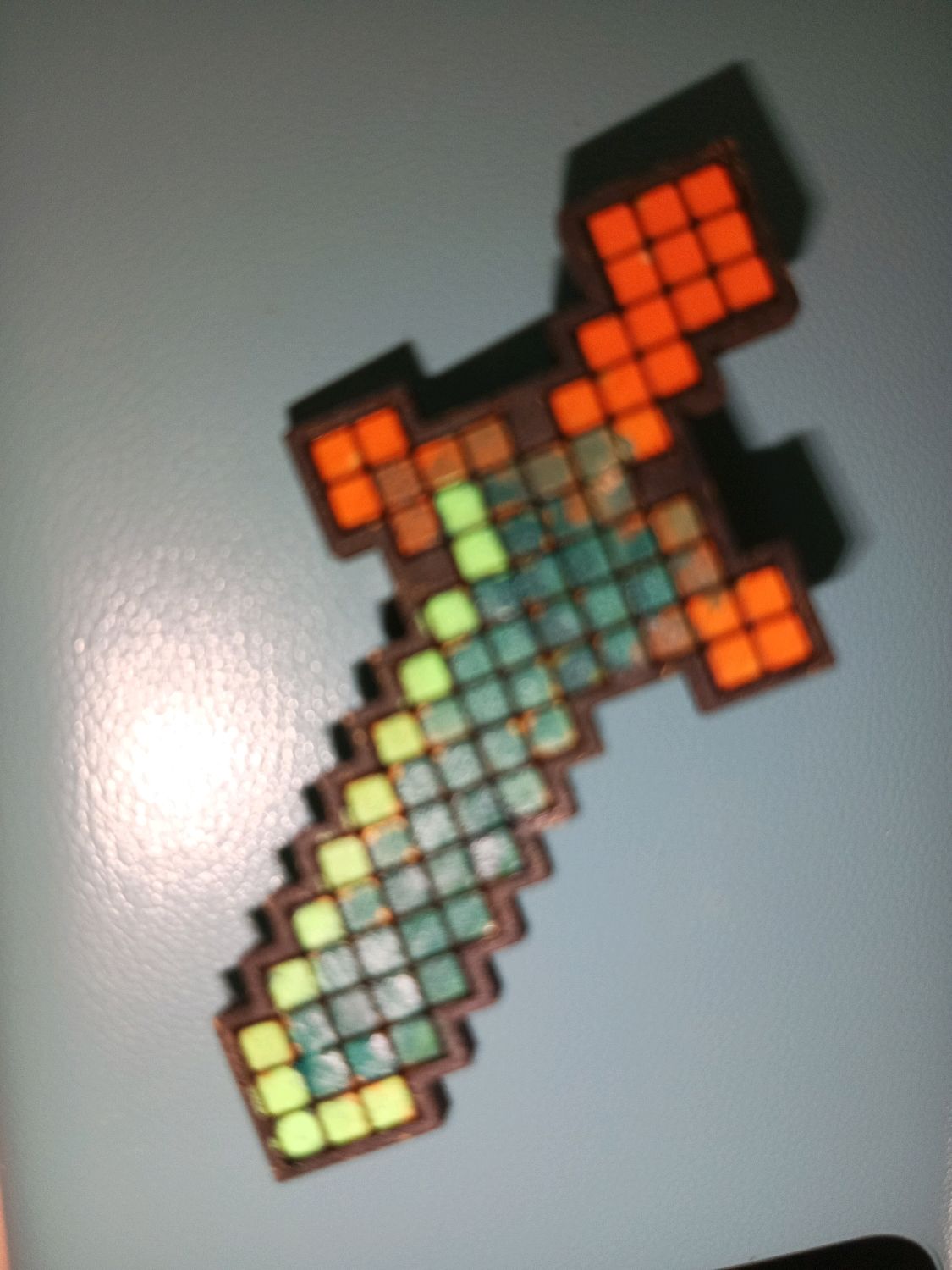 Значок Меч майнкрафт Изумрудный в интернет-магазине Ярмарка Мастеров по ...