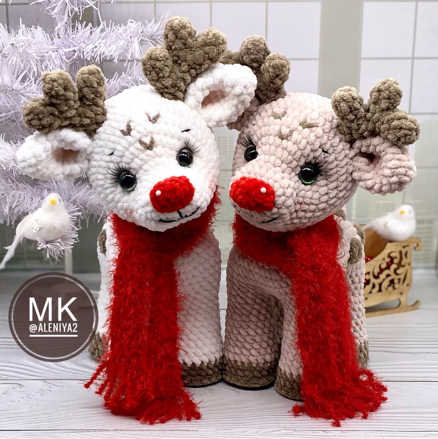 Олень новогодний. Олень крючком. Мастер-класс в PDF. в интернет ...