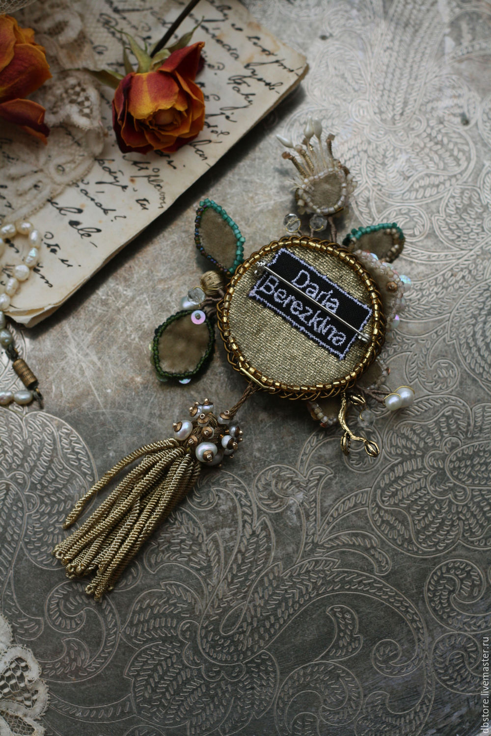 Купить Брошь "Весенний букет" - коралловый, цветы, брошь, необычное ...