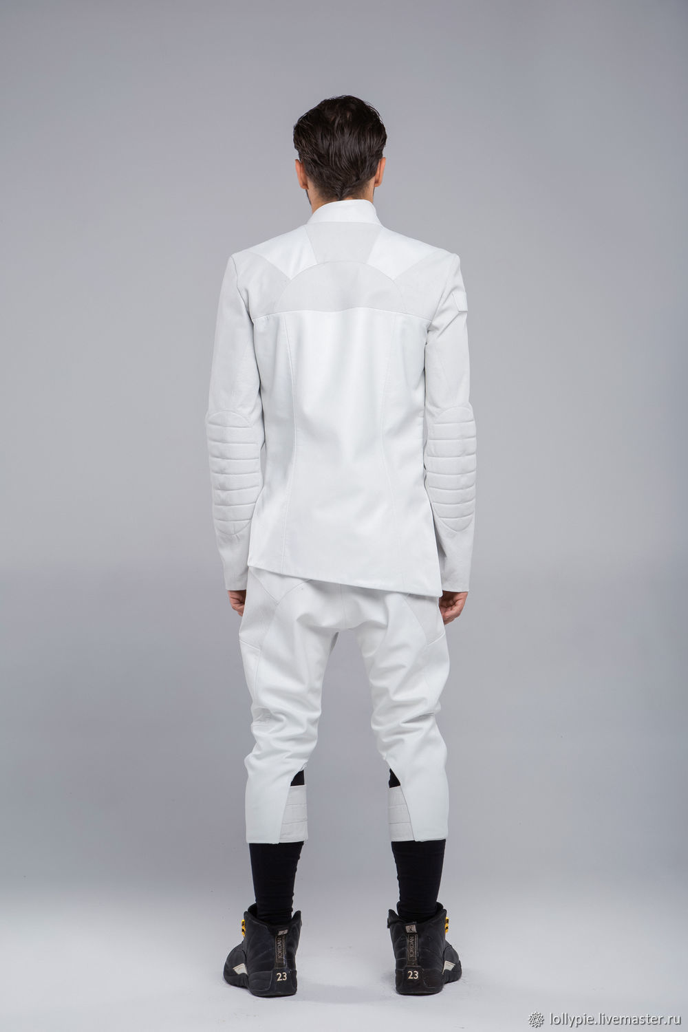 Пиджаки мужские: Кожаный мужской пиджак белый в интернет-магазине ...