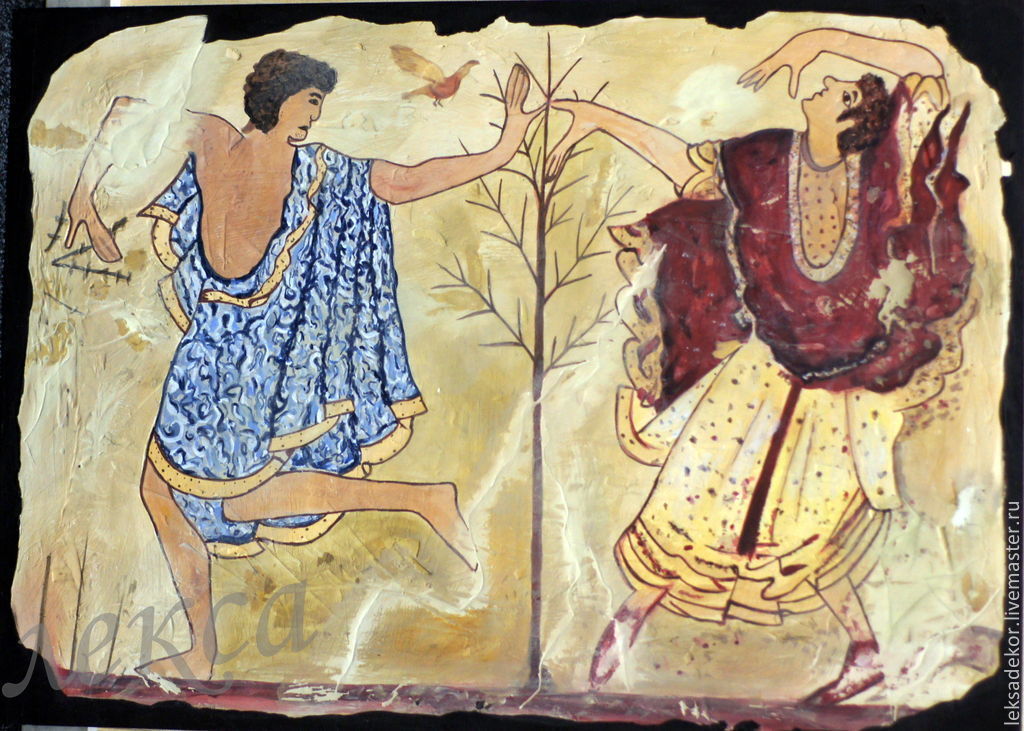 Pictures: Wall mural " ancient Greek fresco" – купить на Ярмарке ...