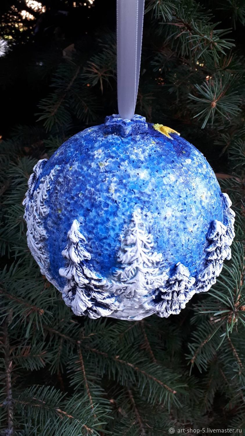 Новогодний шар "Светит месяц..." Елочный шар в интернет-магазине на ...