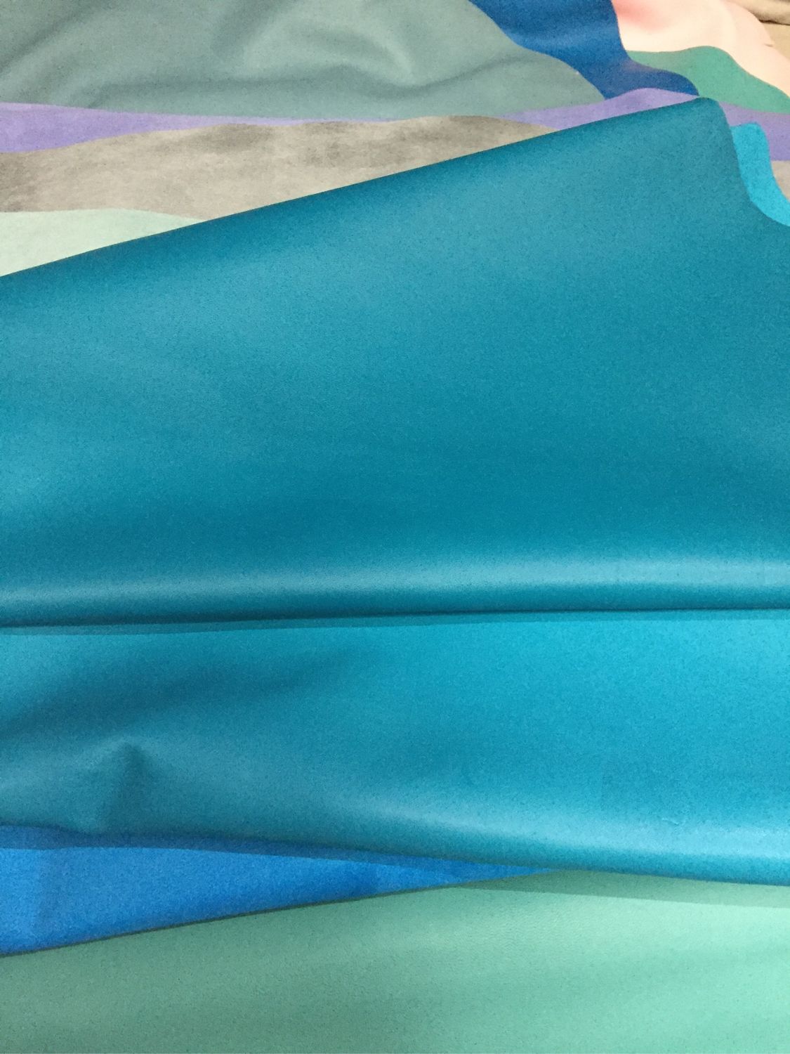 Натуральная тонкая кожа Овчина Бирюза купить в интернет-магазине ...