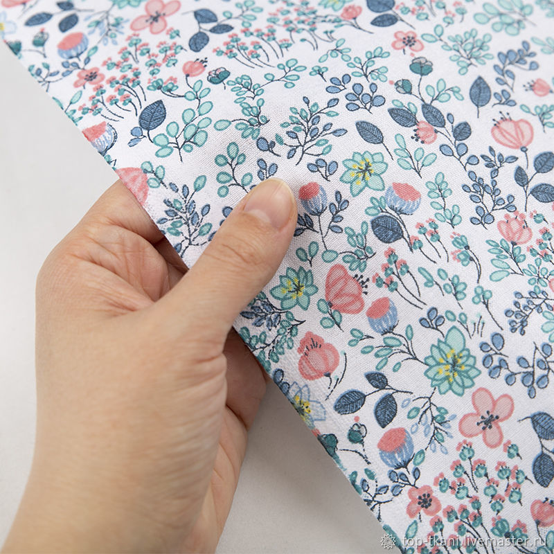 Ткань Перкаль набивная - Цветочная поляна (шир 150 см) в интернет ...