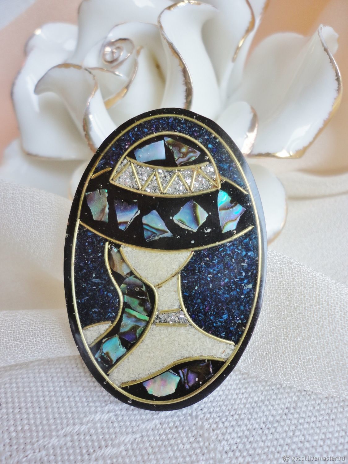 Винтаж: Редкость!!! Брошь "Lady Art Decо",инкрустация.Новая Зеландия ...