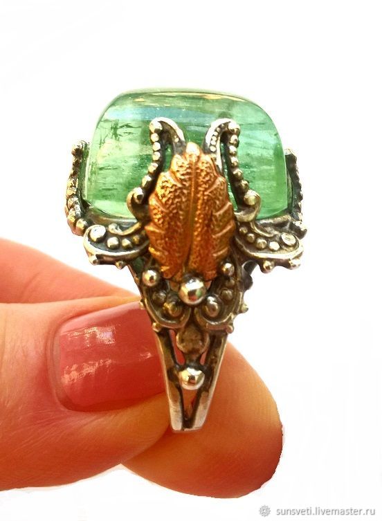 Кольцо"Магия воды"берилл аквамарин,золото 585,серебро 925 – купить на ...