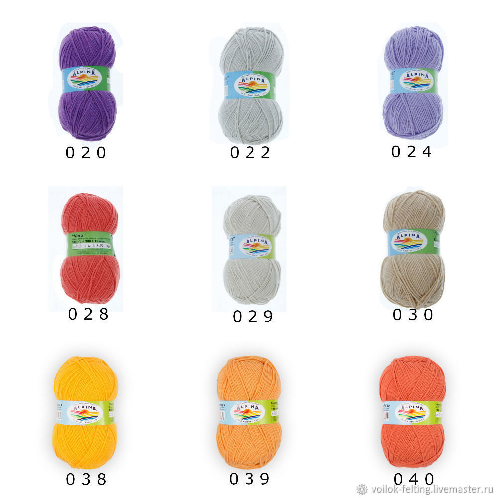Пряжа хлопок с акрилом Vera (Alpina) в интернет-магазине на Ярмарке ...