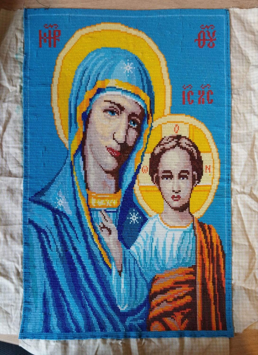 Икона плетенная из бисера. Казанская Божья Мать в интернет-магазине на ...