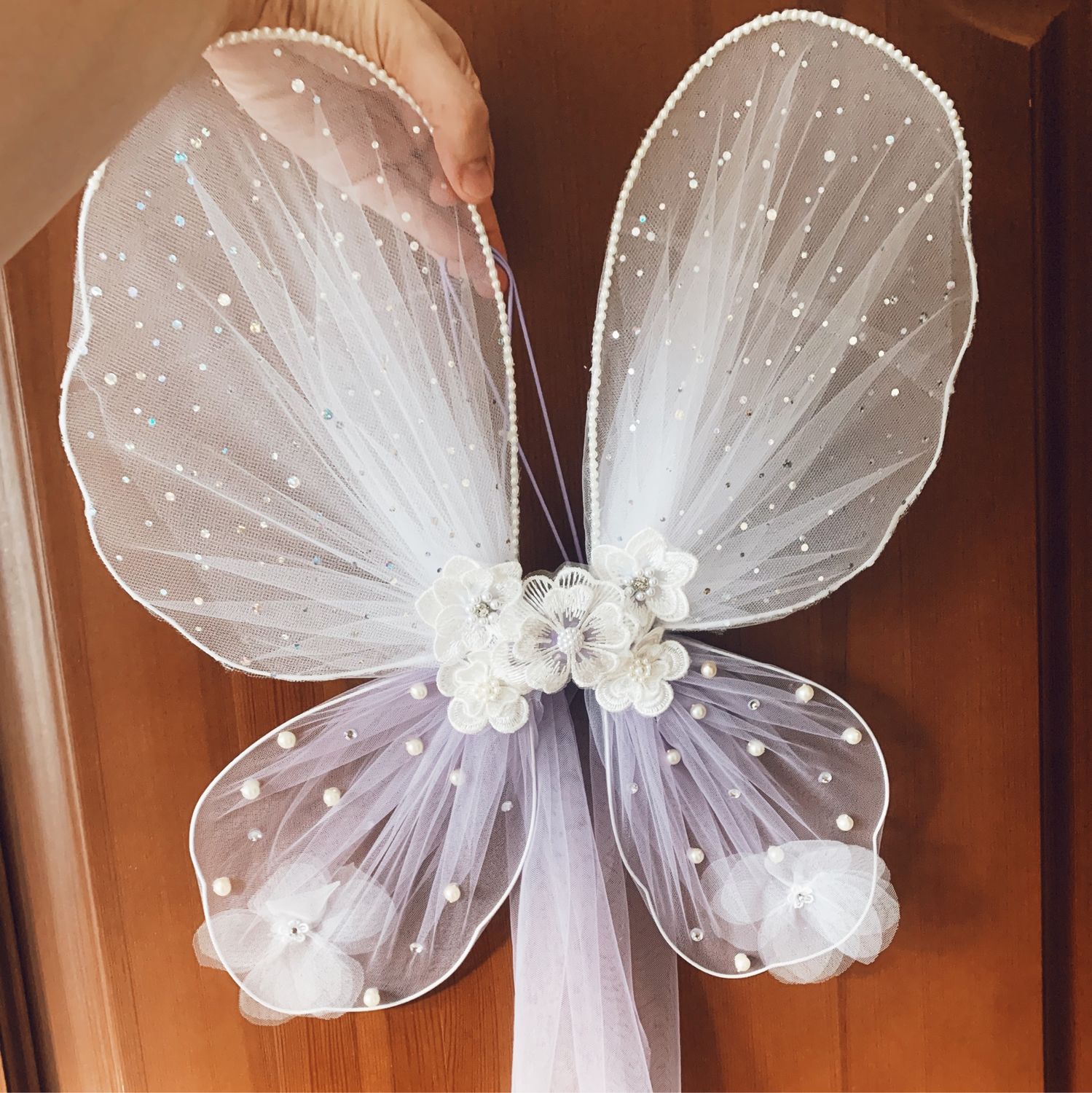 Воздушные крылья феи из фатина в интернет-магазине Ярмарка Мастеров по ...