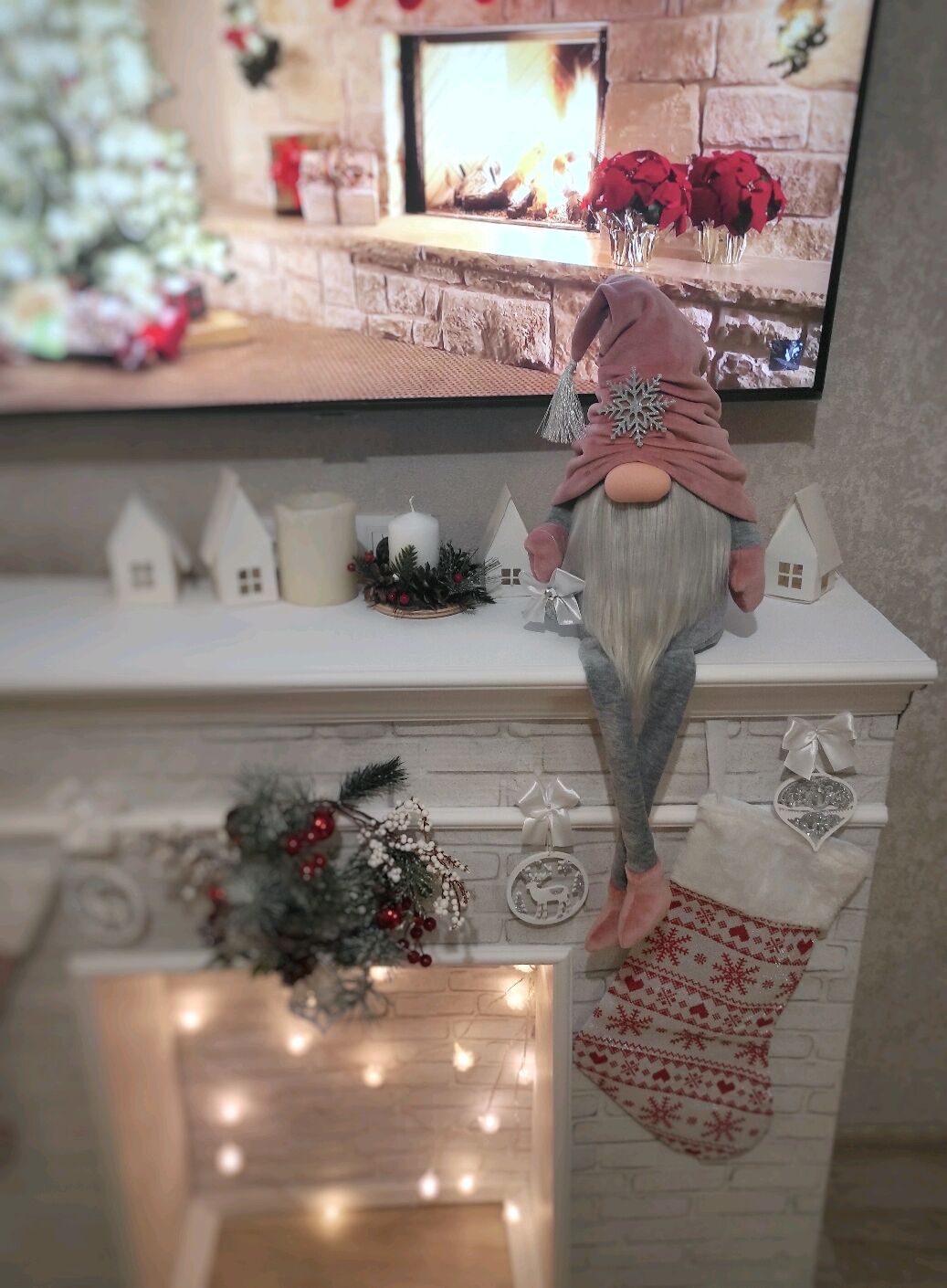 Гном новогодний каминный. Гном большой с бородой на заказ в интернет ...