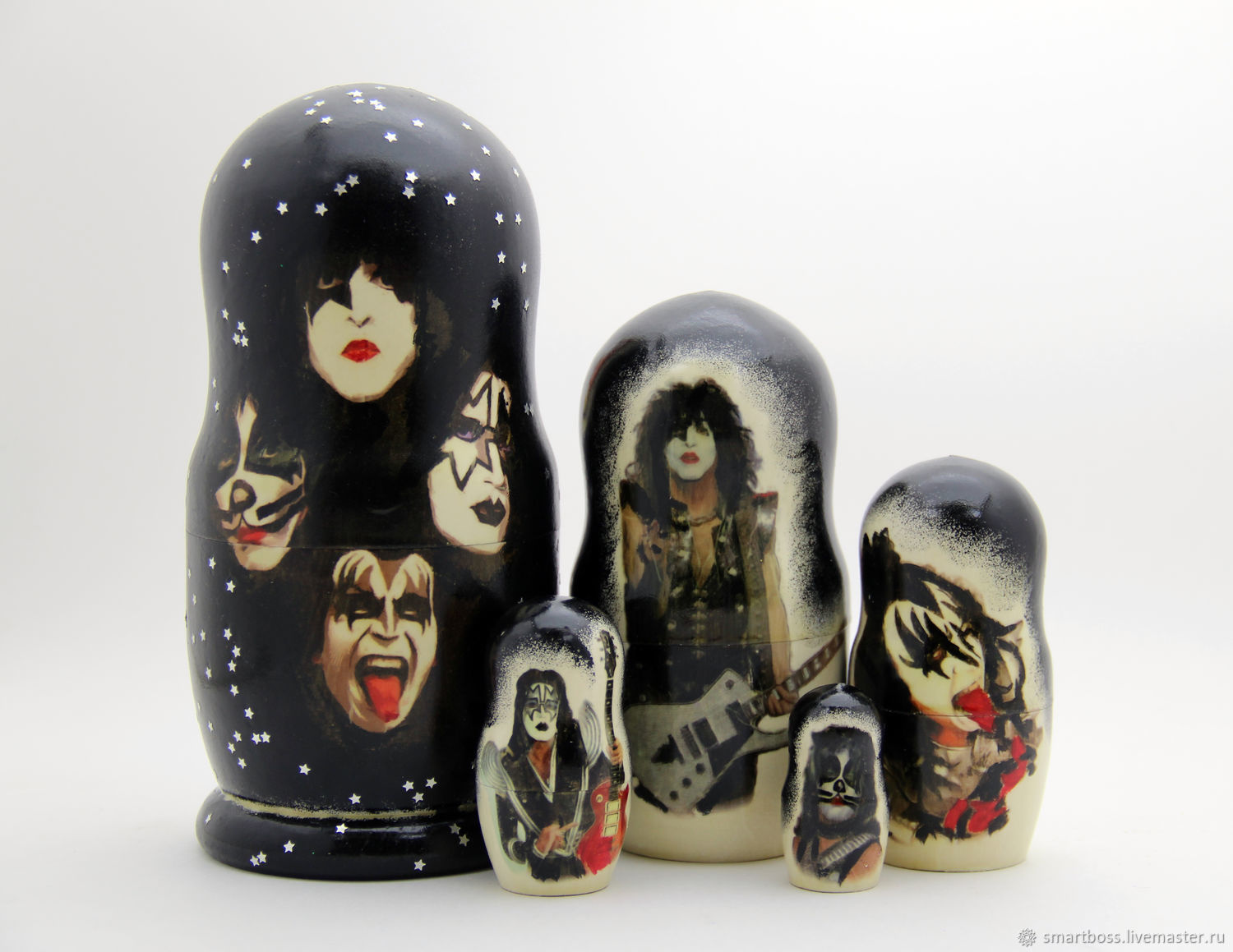 Матрешки: группа Kiss в интернет-магазине Ярмарка Мастеров по цене 2500 ...