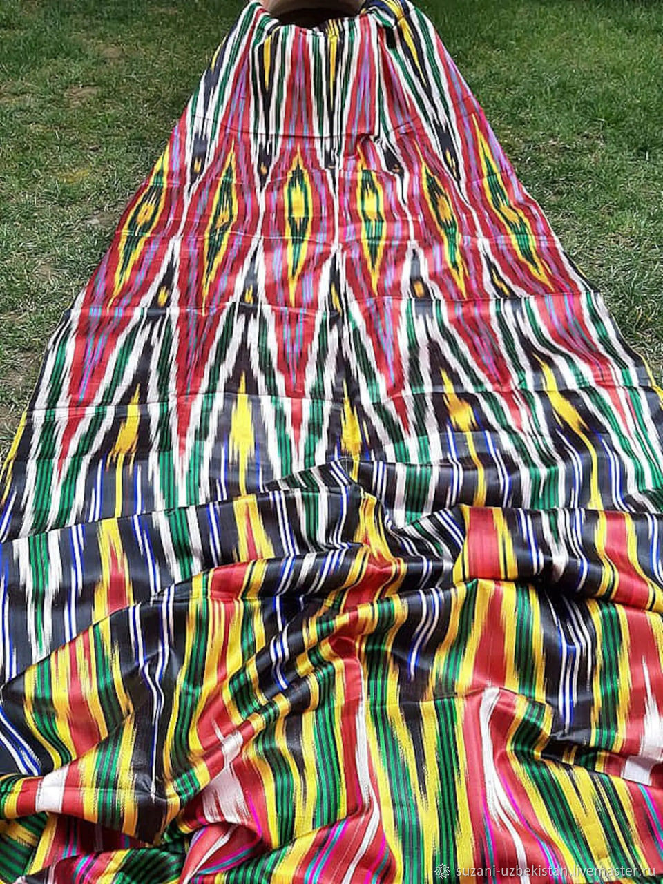 Винтаж: Хан атлас 3м ,натуральный 100% шелк ручной работы купить в ...