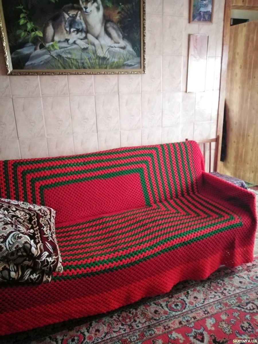 Плед большой 200 ×220 в интернет-магазине Ярмарка Мастеров по цене ...