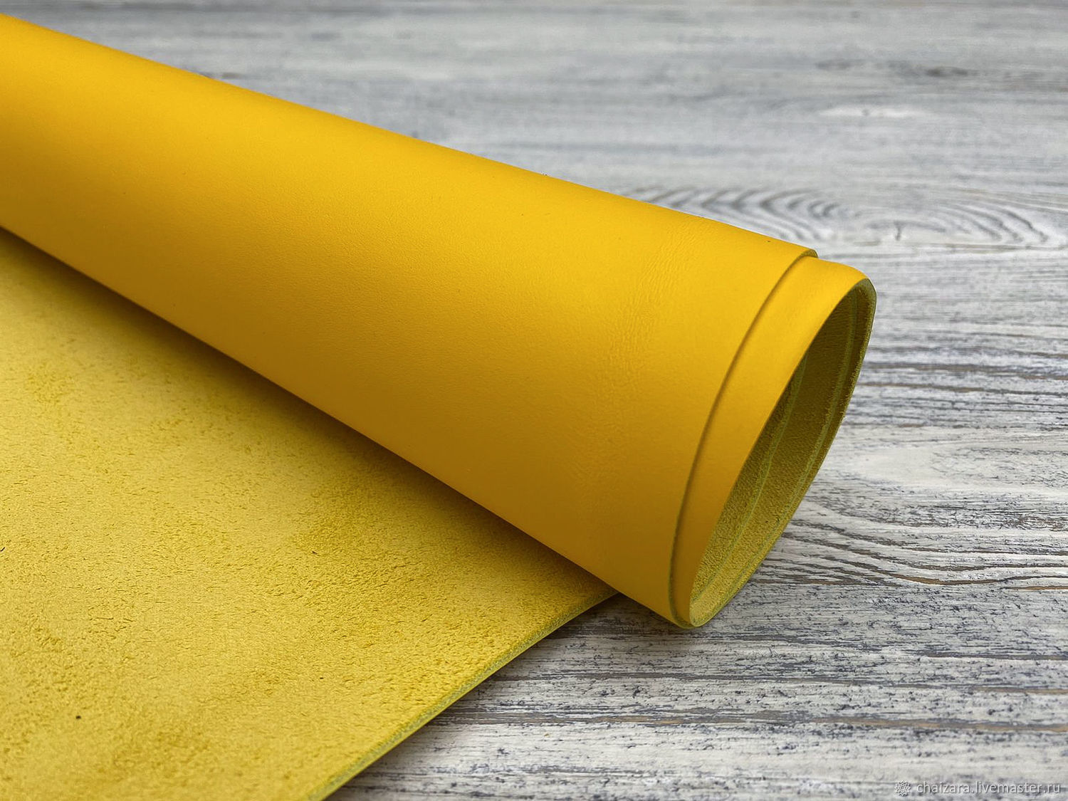 Nappa Yellow Stone (1,1-1,3 мм), цв. Желтый, натуральная кожа купить в ...