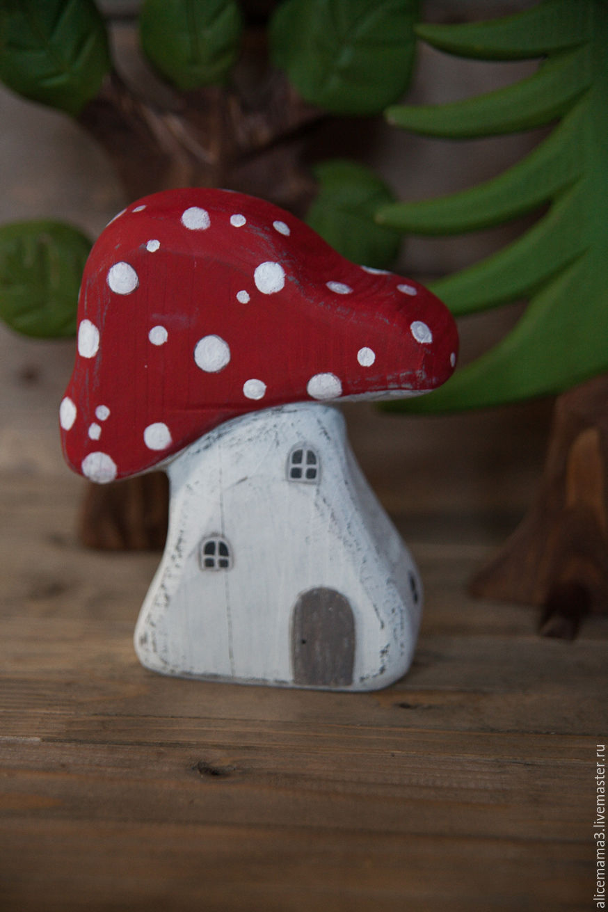 Грибок-теремок в интернет-магазине на Ярмарке Мастеров | Элементы ...