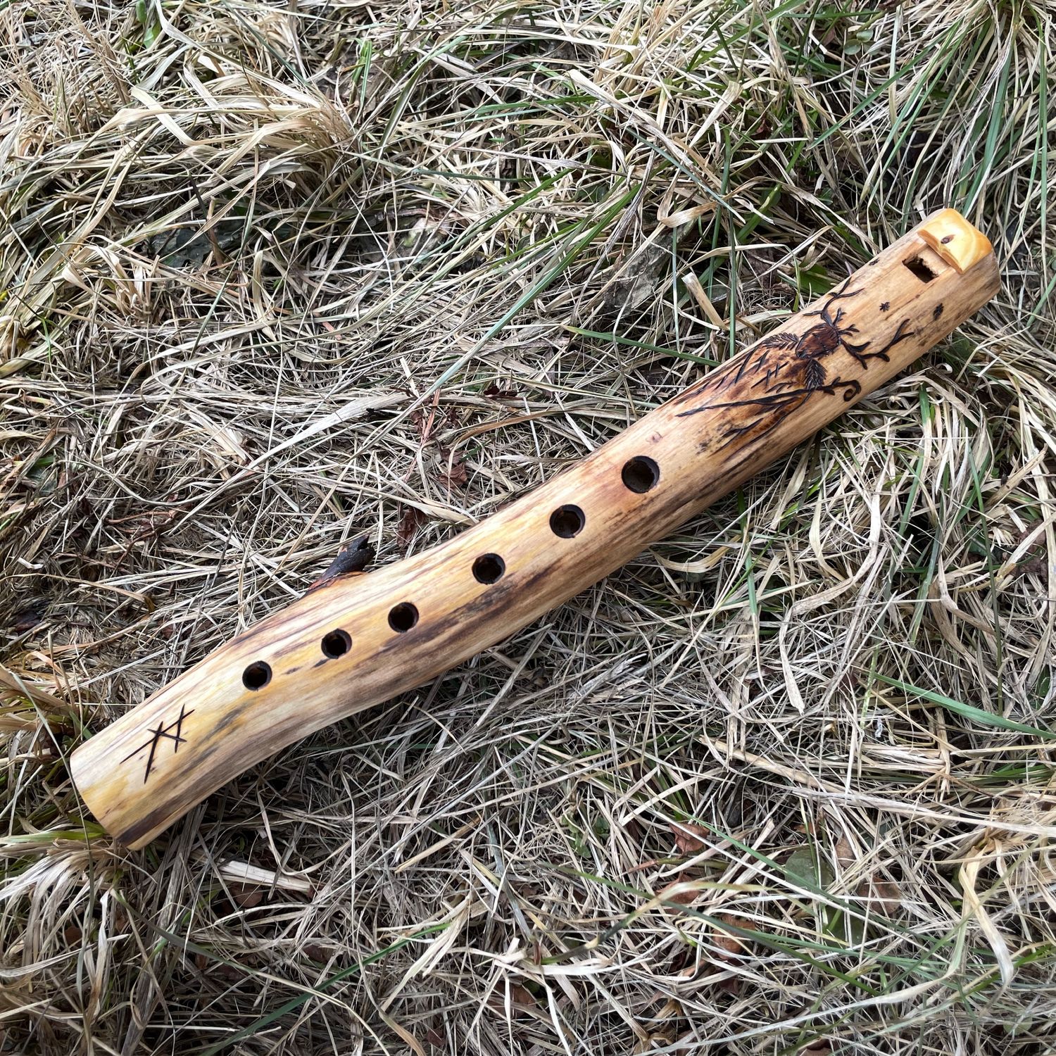 Лесная флейта из ивы в тональности F# 442 Hz купить в интернет-магазине ...